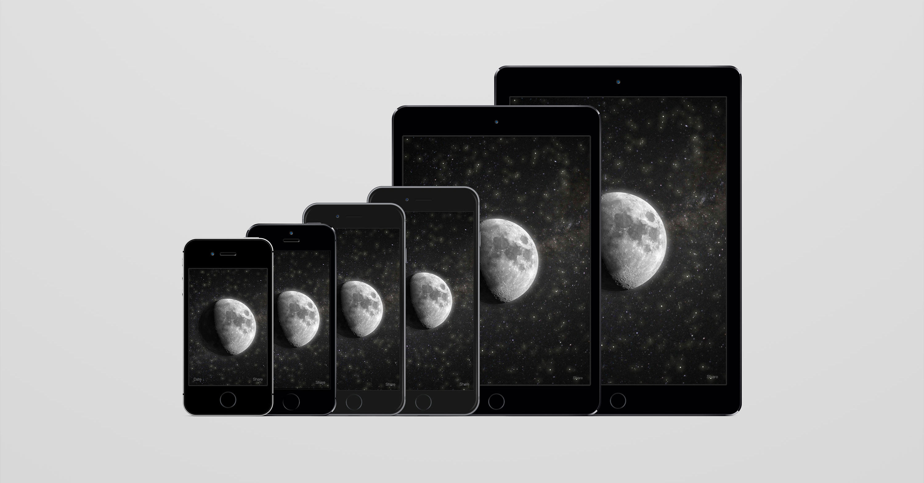 MOON - current moon phase app for iOS - available in the App Store